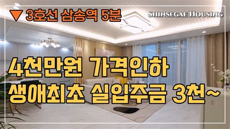 고양시 삼송동신축빌라 삼송역신분당선 더블 역세권 3룸 4천만원 인하 Youtube
