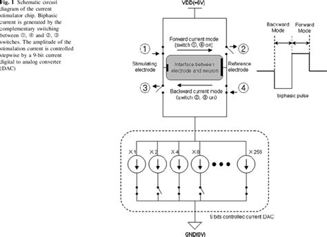 Schematic Circuit Diagram Of The Current Stimulator Chip Biphasic Download Scientific Diagram