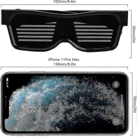 Led Glasses Bluetooth App Connected Led Display Smart Glasses Diy Funky Eyeglasses Fruugo Uk