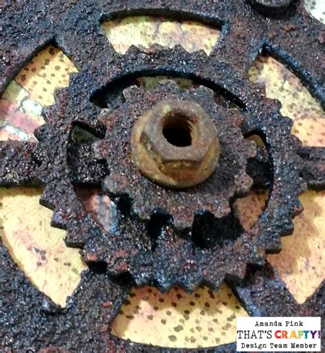 Grungy Rusty Cogs By Amanda Pink Thats Crafty