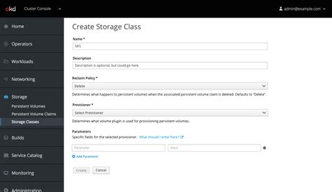 Create Storage Class Openshift Design