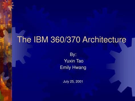 Ppt The Ibm 360370 Architecture Powerpoint Presentation Free