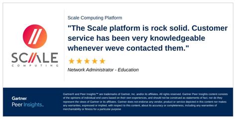scale computing on linkedin gartnerpeerinsights