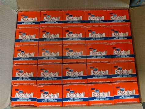 1985 Fleer Update Baseball Fasc Set Ripping Vintage Packs