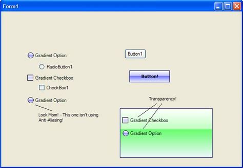 Custom Buttoncontainer With Gradientsglass And Glow Effects Vbforums