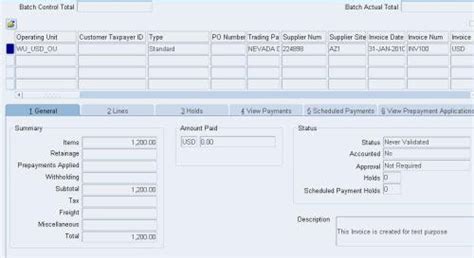 bhaskar reddy oracle applications ap invoice interface