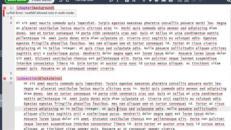 Chapter And Subsection Creating Latex Error Mathbf Allowed Only In