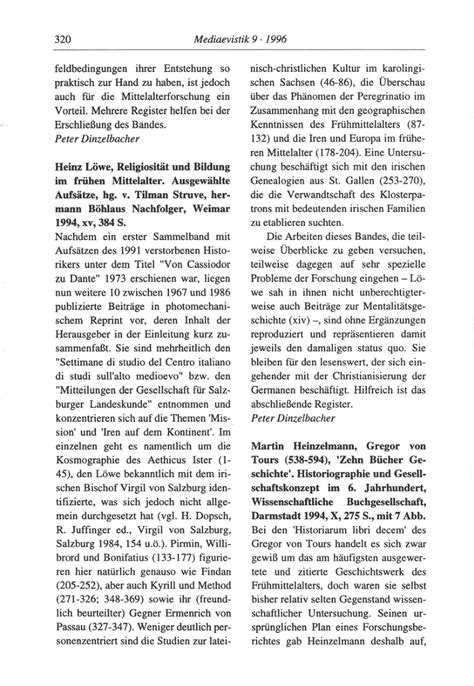 Pdf Martin Heinzelmann Gregor Von Tours 538 594 ‚zehn Bücher