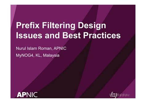 prefix filtering design issues and best practise by nurul islam pdf