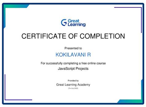 Kokila Vani On Linkedin Javascript Webdevelopment Greatlearning Codingjourney