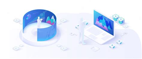 Premium Vector People Interacting With Charts And Analyzing Statistics