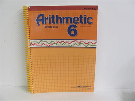 Arithmetic 6 Abeka Answer Key Pre Owned 6th Grade Mathematics Textbooks