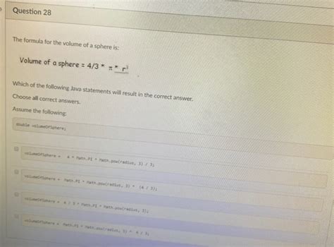 solved question 27 which of the following are valid java