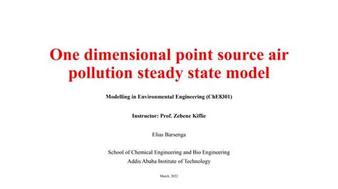 Air Pollution Modelling V13pptx