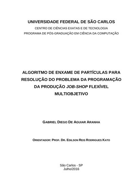 Pdf Algoritmo De Enxame De Part Culas Para Resolu O Do Dokumen Tips