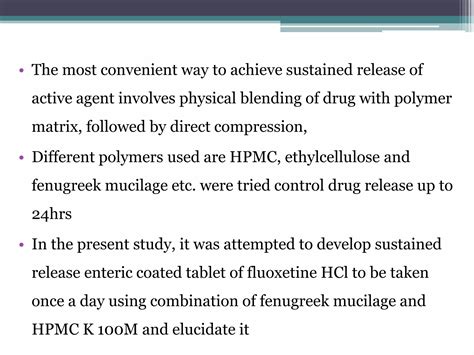 Design And Evaluation Of Sustained Release Enteric Coated Tablet Pptx