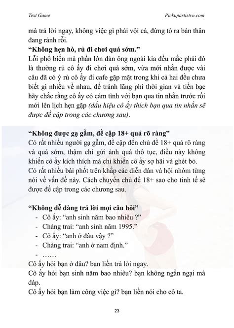 Ebook Nhắn Tin Tán Gái