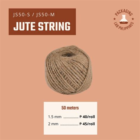 [50m] Jute String Abaca String 1 5mm 2mm 3mm Shopee Philippines