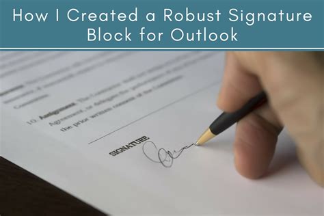 How I Created A Robust Signature Block For Outlook Tubarks The Musings Of Stan Skrabut