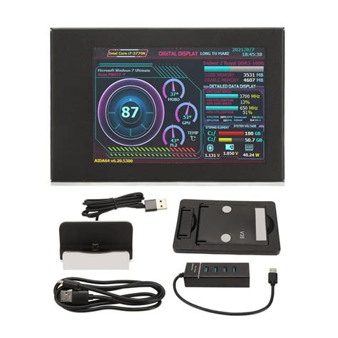3 5in Ips Pc Temp Monitor Usb Mini Screen Aida64 Pc Cpu Ram Data Temperature Display For