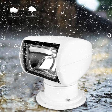 Mr Illumi 12v 100w เรือ รถบรรทุกรถ Spotlight Marine Searchlight Light รีโมทคอนโทรลโคมไฟกลางแจ้ง