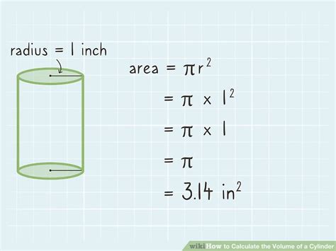 How To Calculate The Volume Of A Cylinder 4 Steps With Pictures