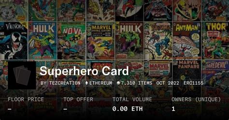 Superhero Card Collection Opensea