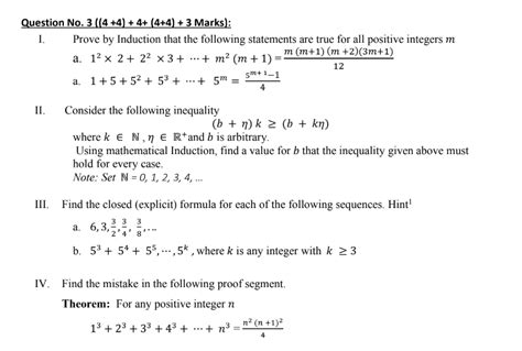 Estion No 3444443 Marks I Prove By