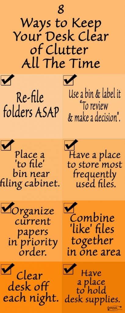How To Permanently Clear Desk Clutter Forever