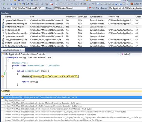 Unable To Debug MVC Source Code In Visual Studio 2010 Stack Overflow