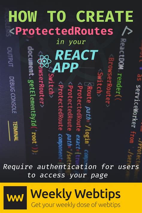 how to create protected routes for your react app