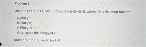 Solved Problem 1Let Chegg Com