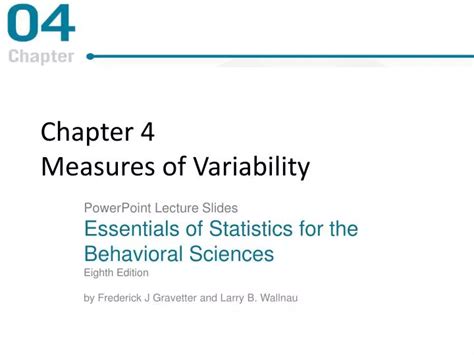 PPT Chapter 4 Measures Of Variability PowerPoint Presentation Free Download ID 1795680