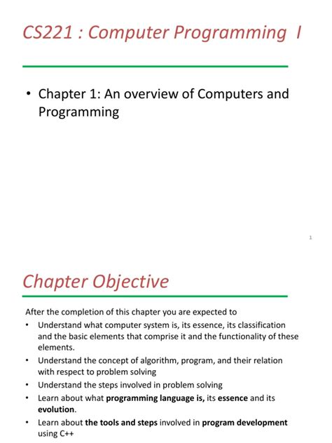 Problem Solving I Chapter 1 Pdf Computer Data Storage Central Processing Unit
