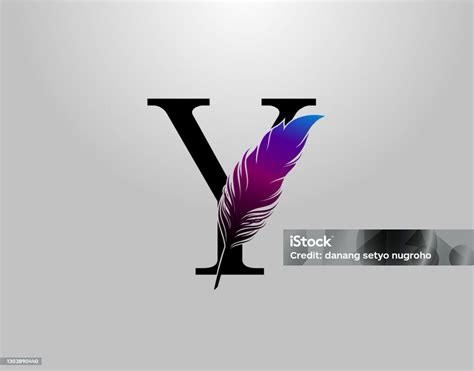 깃털 Y 편지 로고 아이콘 디자인 공증인에 대한 스톡 벡터 아트 및 기타 이미지 공증인 깃털 깃털펜 Istock