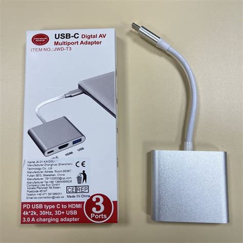 Переходник адаптер Hub Usb 3 0 Hdmi Type C Адаптер Usb Type C Мощность зарядки до 100w