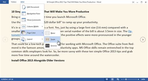 Tips Tricks And Other Helpful Hints Using Read Mode In Microsoft Word