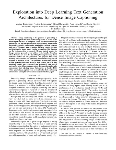 Pdf Exploration Into Deep Learning Text Generation Architectures For