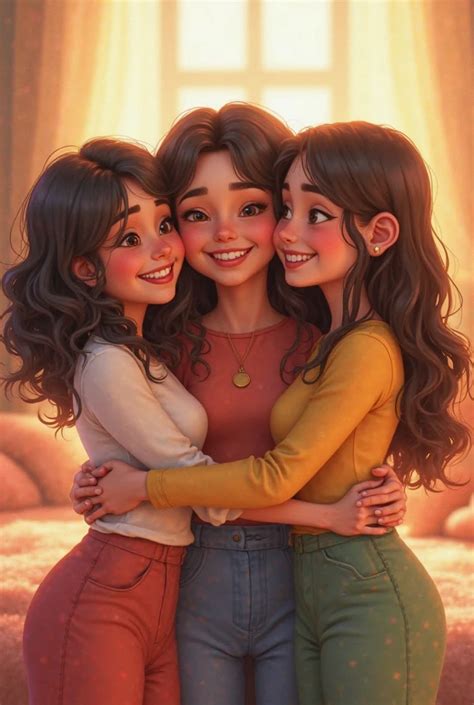 Create An Animated Photo Of Three Adult Sisters Seaart Ai