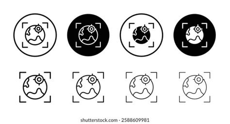 Geo Targeting Icon Simple Outline Vector Stock Vector Royalty Free 2588609981 Shutterstock