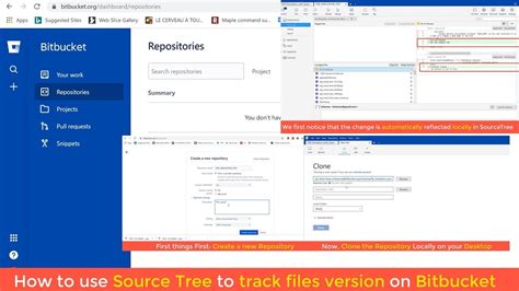 How To Use Source Tree To Track Files Version On Bitbucket Youtube