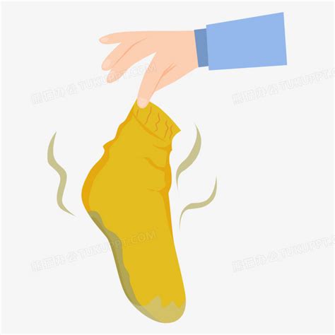 卡通矢量手捏脏脏臭袜子PNG图片素材下载 素材PNG 熊猫办公