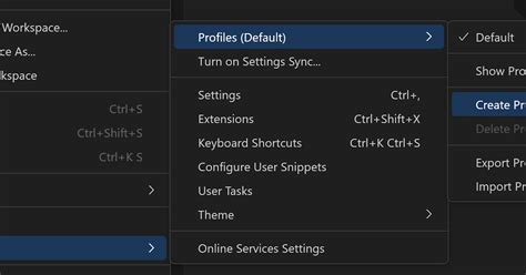VS CodeShare Your Settings Using Profiles