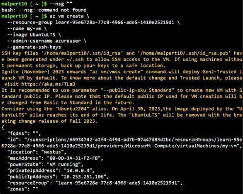 Running Az Vm Create With Nsg But It Does Not Work Microsoft Qanda
