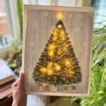 How To Frame A Canvas With Gift Bag To Look Festive Craftionary