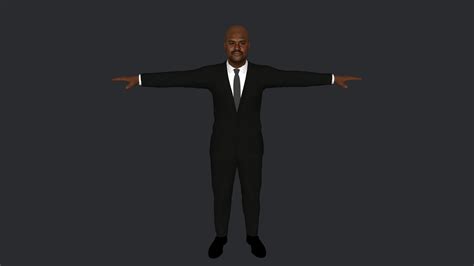 Shaq Oneal Hyper Realistic Full Body Fully Rigged 3d Character Model