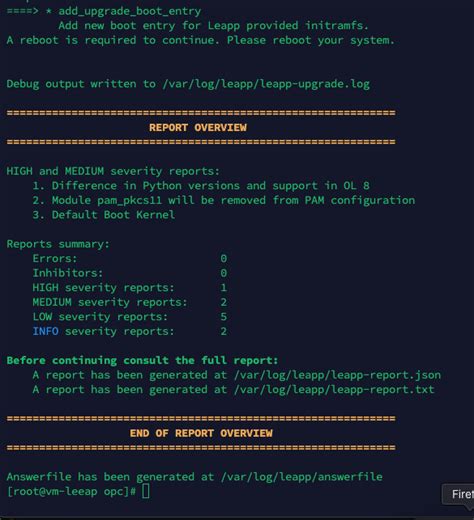 How To Upgrade Oracle Linux 79 To 810 In Oci Using Leapp