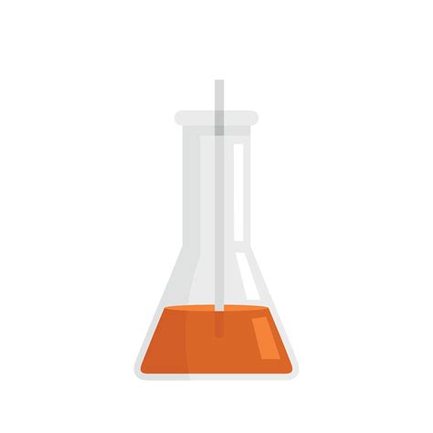 Clinic Lab Flask Icon Flat Isolated Vector 15063011 Vector Art At Vecteezy