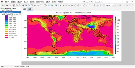 版面布局 — Meteoinfo 36 Documentation