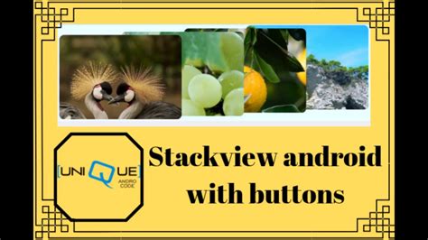 Stackview Android With Buttons Youtube